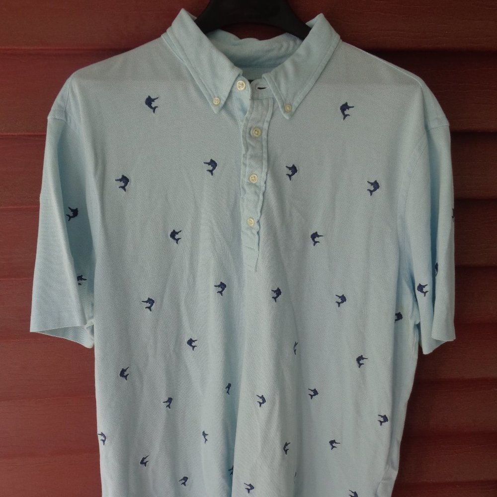 Men's Ralph Lauren Marlin Fish Polo Shirt - Xxl - Gem